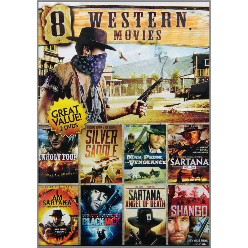 8 Western Movies Collection 2 Disc Set [DVD] [2013] - Seaview Square Cinema