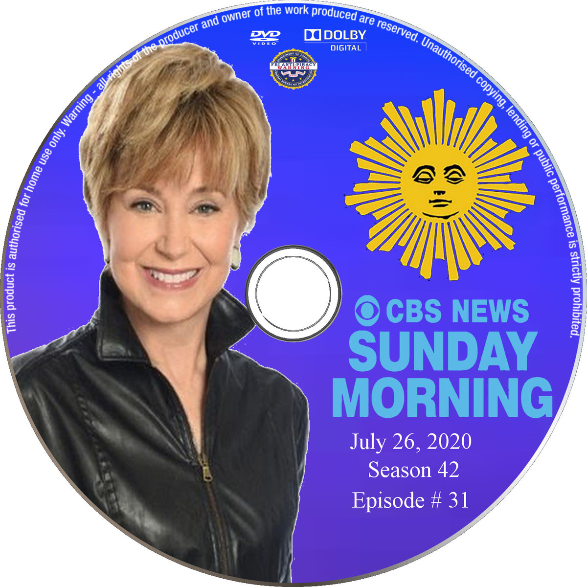 CBS News Sunday Morning - S42E31 [DVD] [DISC ONLY] [2020] - Seaview ...